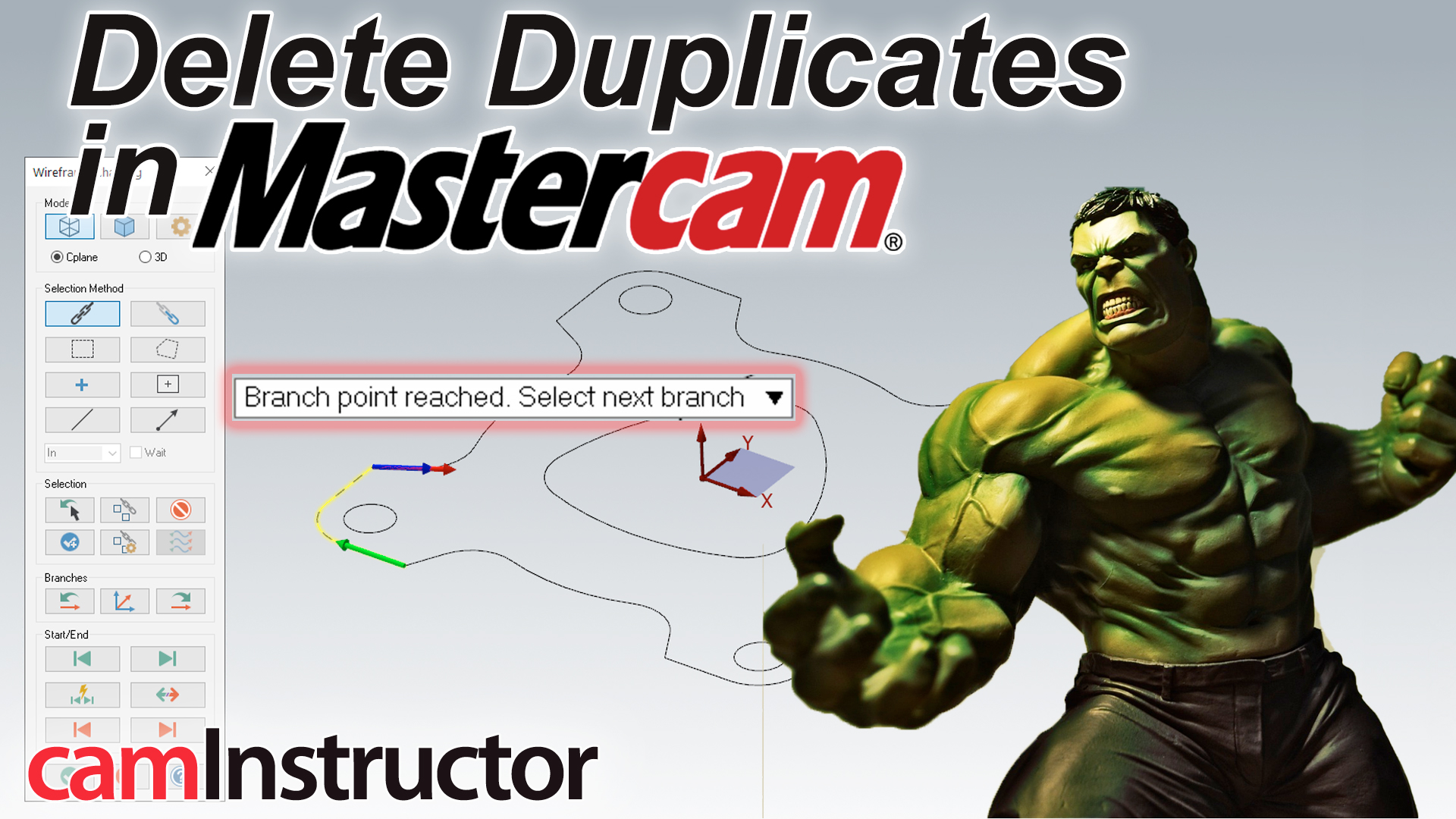 Delete Duplicates In Mastercam